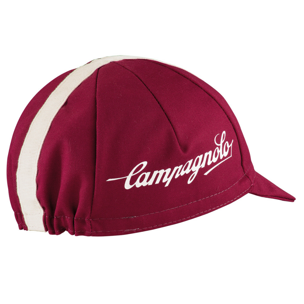 CAMPAGNOLO CLASSIC BURGANDY CYCLING CAP ACCESSORY – CHAINSMITH BIKE SHOP