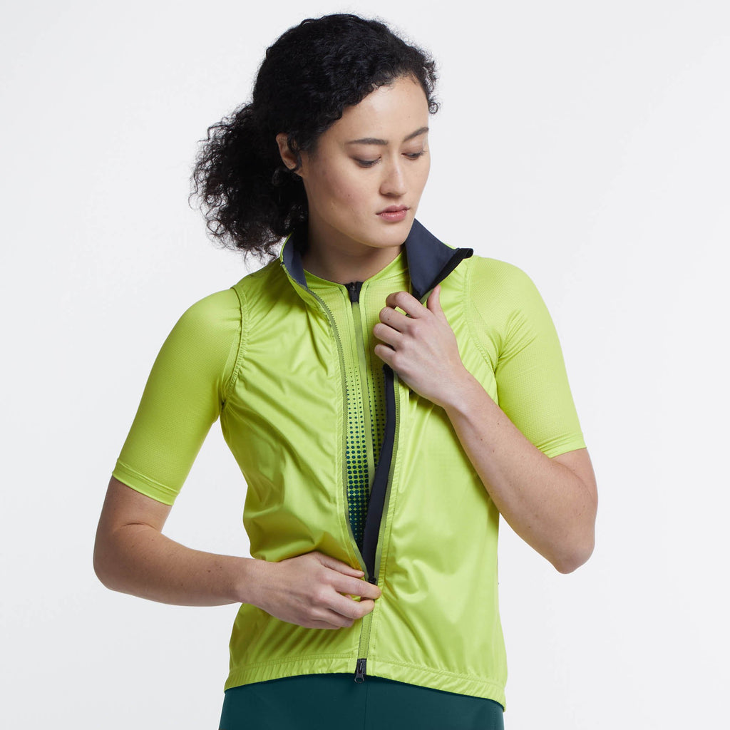 VELOCIO WOMENS WIND VEST CITRON – CHAINSMITH BIKE SHOP
